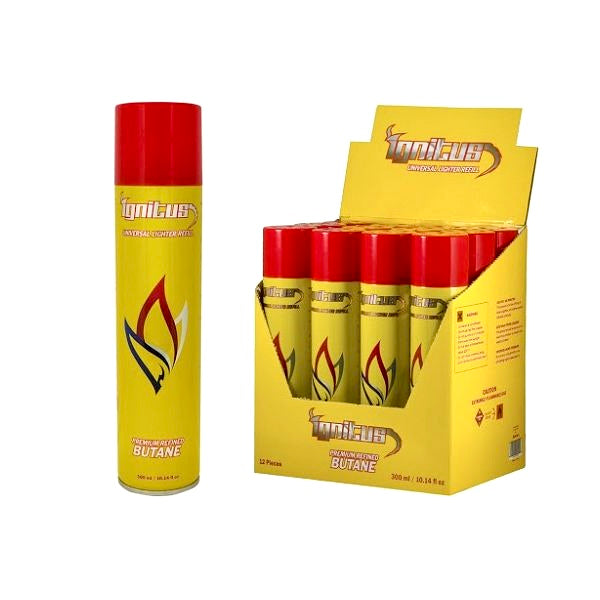 Ignitus Butane Universal 12CT Box – MJPackagingGuru / Trifecta 1